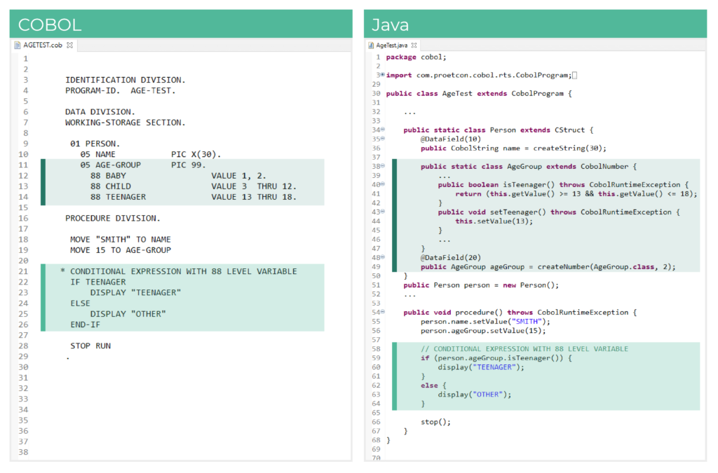 CoJaC | COBOL-Java-Migration - pro et con